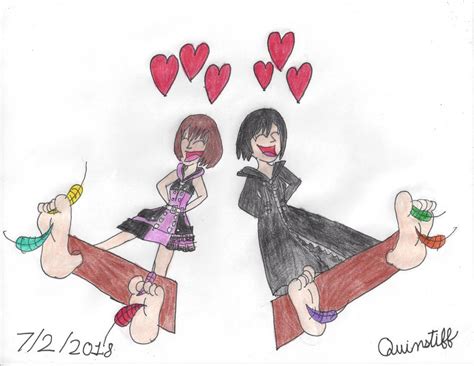 Kairi And Xions Tickle Time By Quinstiff On Deviantart
