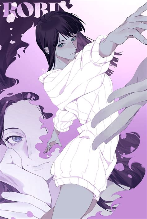 Xuchuan Nico Robin One Piece Commentary Highres 1girl Blue Eyes