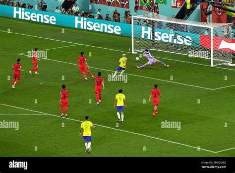 Brazils Richarlison Scores Their Sides Third Goal Of The Game During