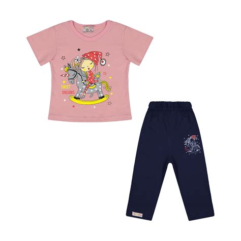 ⭐️ خرید اینترنتی ست تی شرت و شلوار دخترانه مدل شکوفه برجسته کد 128