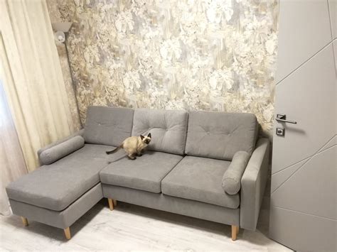 Диван угловой Динс Velvet Yellow – купить в Москве по цене 54 990 ...