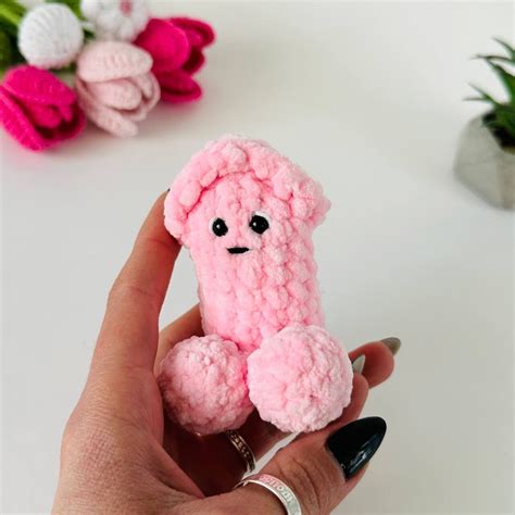 Crochet Penis Pattern Amigurumi Keychain Pluch Dick Crochet Sex Toys
