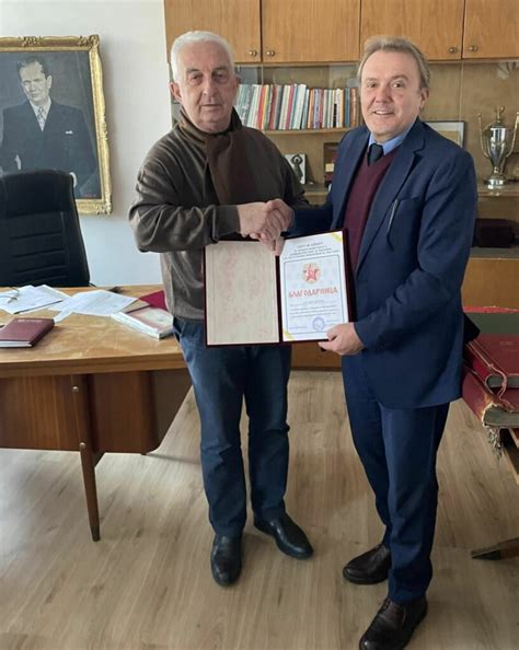 Благодарница за Државниот архив од Сојузот на борците Денес Магазин