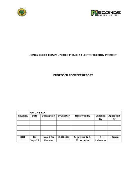Proposed Concept Report Updated Pdf Electric Power Distribution