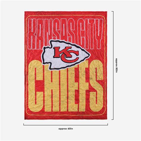 Kansas City Chiefs Big Game Sherpa Lined Throw Blanket Foco