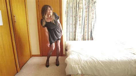 Crossdress Striptease Poka Dot Dress 26 Nude Pics Xhamster