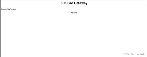 502 Bad Gateway产生的原因以及8种详细的解决方法502 Bad Gateway什么原因 Csdn博客