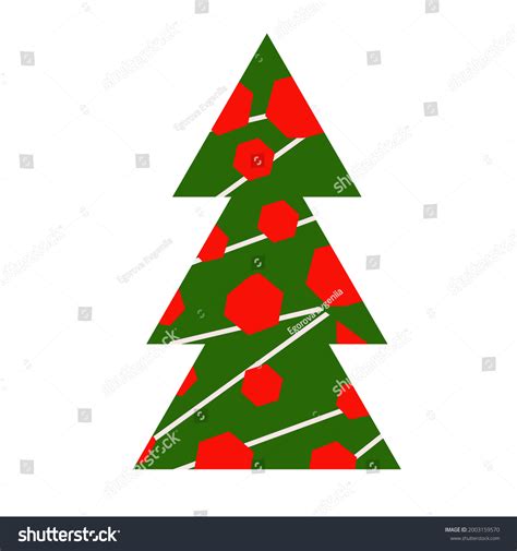 Hexagon Christmas Tree Over 1264 Royalty Free Licensable Stock