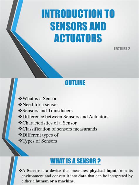 Introduction To Sensors And Actuators Pdf Sensor Thermometer
