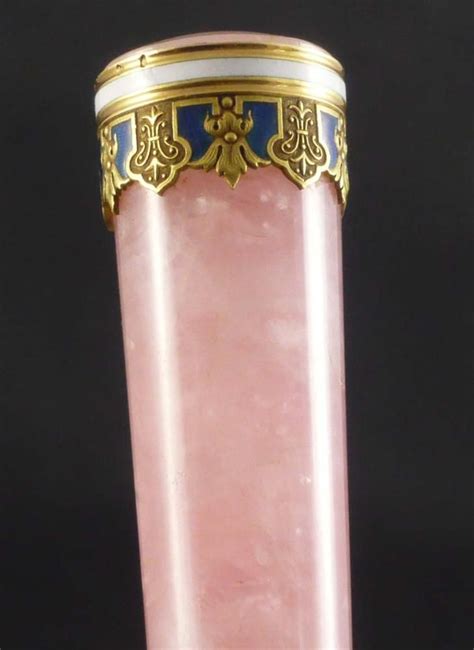 Full Length Tortoise Shell Stick With Pink Rock Crystal Top