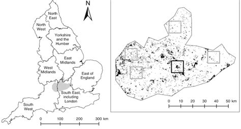 Regions Of England And The Upper Thames Catchment Area Grey Area In