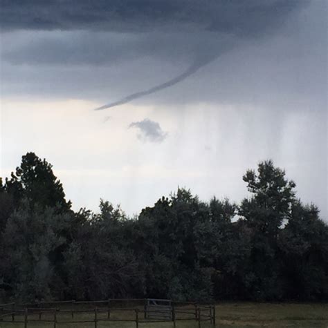 Funnel Clouds Form Over Metro Denver Operations Temporarily Stopped At