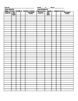 Progress Monitoring Tool By Jacqueline Bonney Teachers Pay Teachers