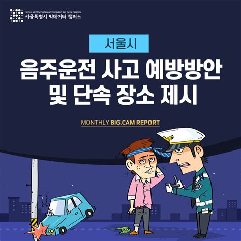 서울시 빅데이터 캠퍼스 [monthly] 빅캠 리포트 데이터 분석 사례 서울시 음주운전 사고