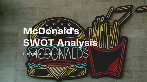 Mcdonalds Swot Analysis 2025 Pdf Agile