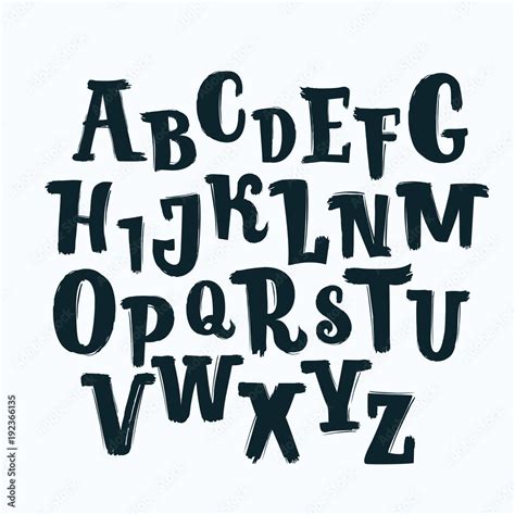 Calligraphy Alphabet Fonts A Z