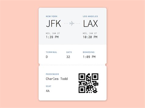 Boarding Pass Ui Concepts By Dribbble Designers By Emma Drews Inspiration Supply Medium