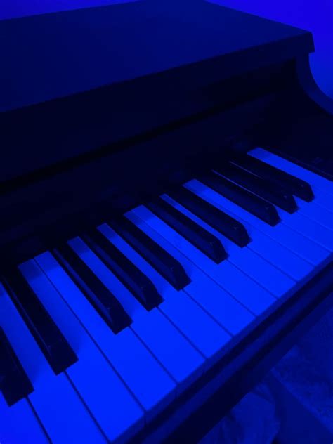 piano with blue lights in 2024 | Blue lighting, Rainbow light, Blue ...