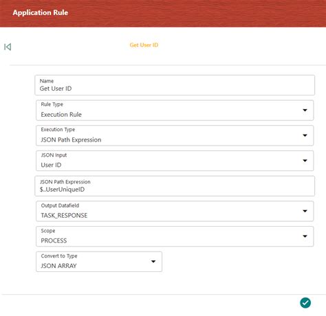 Json Path Expression Application Rule