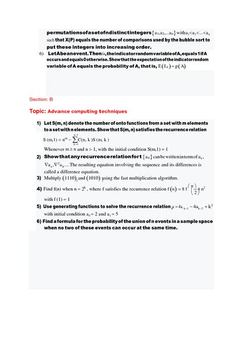 SOLUTION Discrete Mathematics Question Paper Studypool