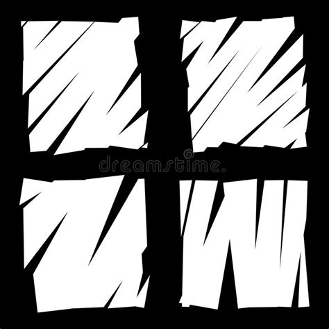 Slit Slash Fracture Texture Effect Element Stock Vector