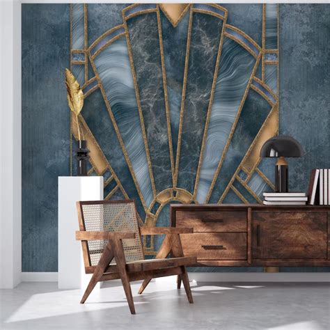 Buy Stained Glass Art Deco Window Wallpaper Happywall Windows