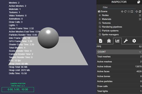 Babylon Scene Debugging Tool Tutorials And Tips Babylon Js
