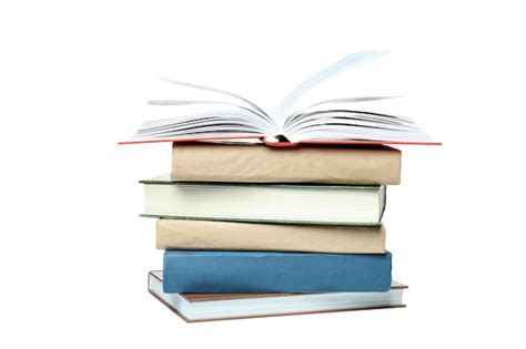 Premium Photo Pnga Stack Of Books Isolated On White Background