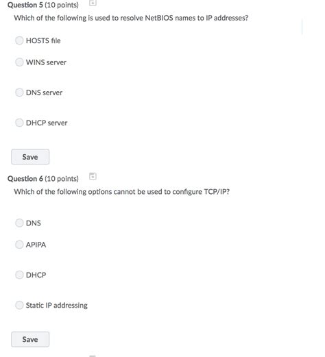 Solved Question Points Which Of The Following Is Used Chegg