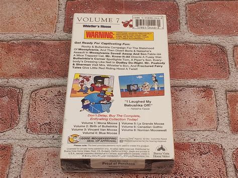 The Adventures Of Rocky And Bullwinkle Whistlers Moose Volume 7 Vhs