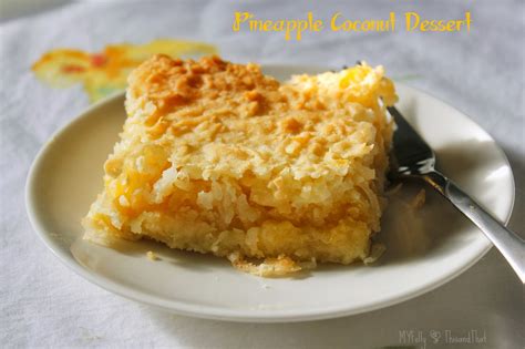 This And That Pineapple Coconut Dessert
