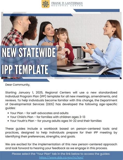 New Statewide Ipp Template Lanterman Regional Center