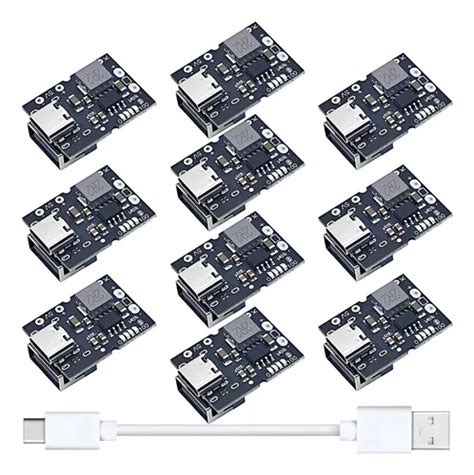 Dkardu 10 Unidades Tipo C Usb 5v 2a Boost Módulo Convertidor Meses