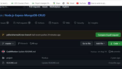Creating Pull Requests From Vs Code On Github Geeksforgeeks