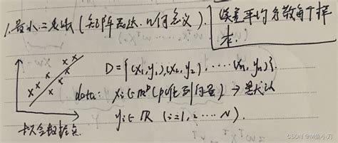 机器学习 （手推）线性回归1 最小二乘法（矩阵表达）、几何意义最小二乘法 Y为矩阵 Csdn博客