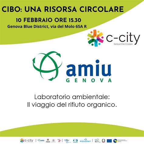 Cibo Una Risorsa Circolare Amiu Al Blue District Amiu Genova