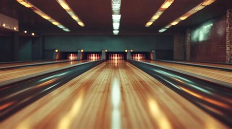 Steel City Nights Exploring Symmetry In Urban Bowling Alleys Premium