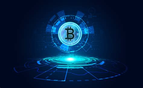 Abstract Background Digital Concept Modern Digital Circle Bitcoin