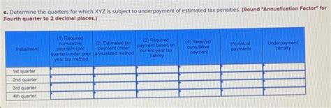 Solved E Determine Rbe Quarters For Which Xyz Is Subject To