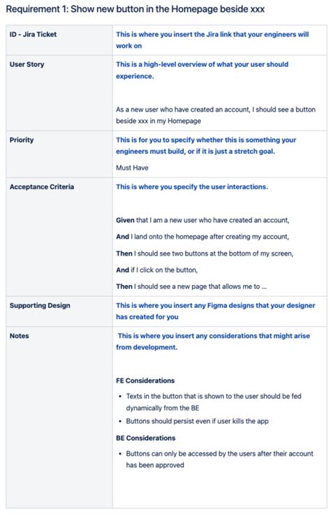 Ui Requirements Document Template Ui Requirements Document Template