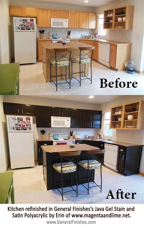 Kitchen Redo Using Java Gel Stain And Satin Polyacrylic General Finishes