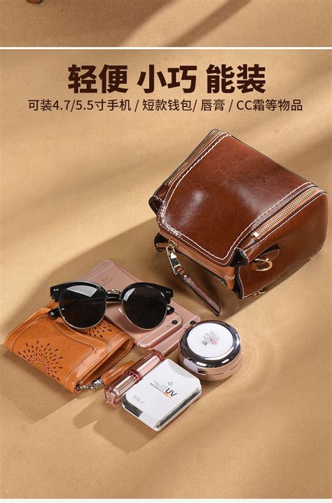 韩版真皮小包牛皮女包 复古百搭斜挎水桶包女式单肩包方形包特卖 阿里巴巴