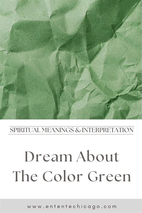Dream About The Color Green Spiritual Meanings And Interpretation