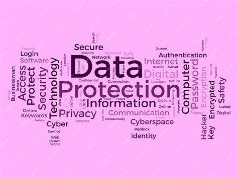 Premium Vector Word Cloud Background Concept For Data Protection Digital Security Network