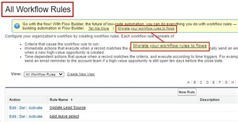 Migrate Workflows And Process Builder To Salesforce Flow
