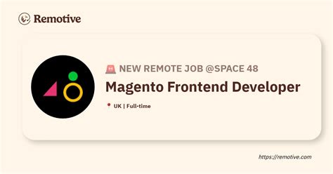 [hiring] magento frontend developer space 48