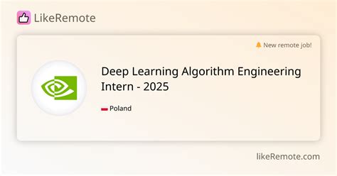 remote deep learning algorithm engineering intern 2025 at nvidia