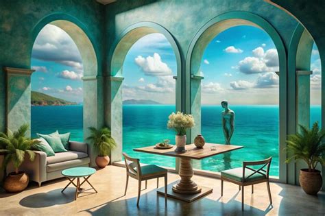 Imaginary Fictional Architecture Premium Ai Generated Image