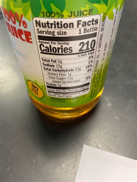Everfresh Pure 1005 Apple Juice Calories Nutrition Analysis And More