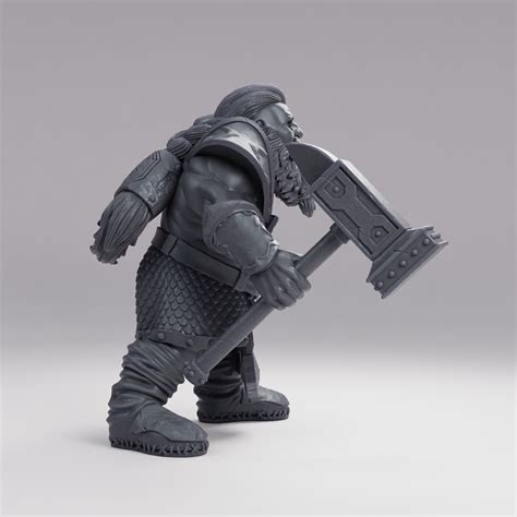Hot Goblin Dwarf Barbarian Ttrpg Miniature Hot Goblin